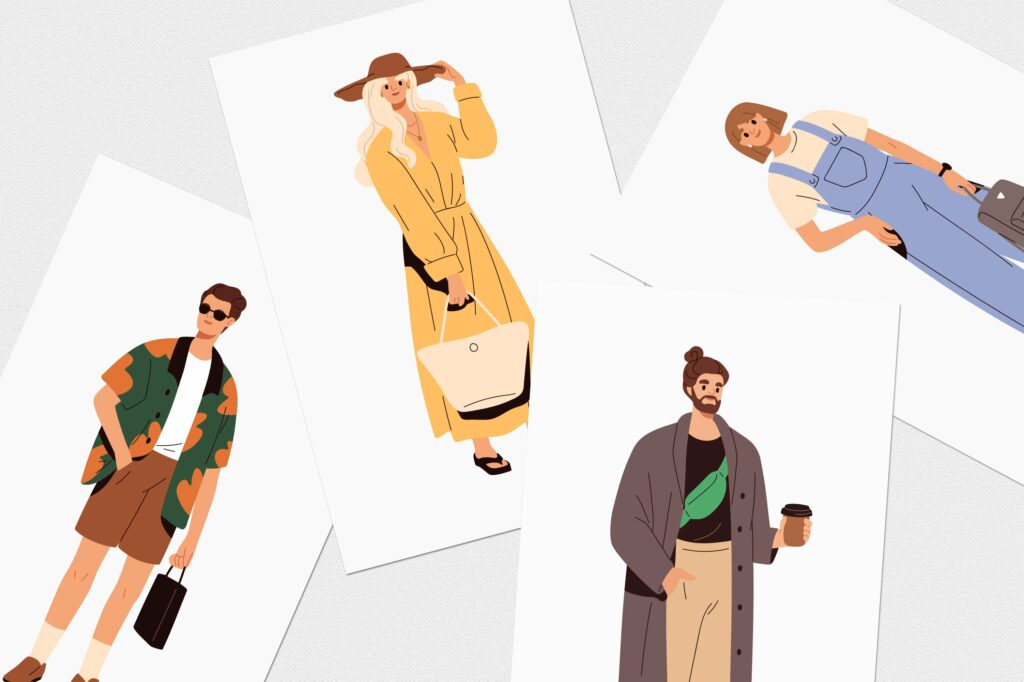 Stylish people in trendy outfits – MasterBundles
