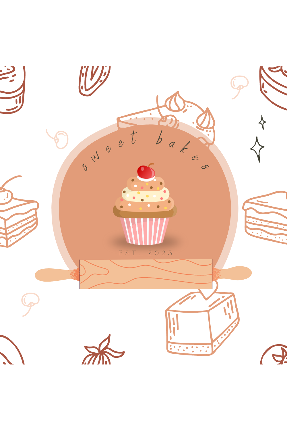 Pastry Logo - Logo's for your small pastry business - MasterBundles