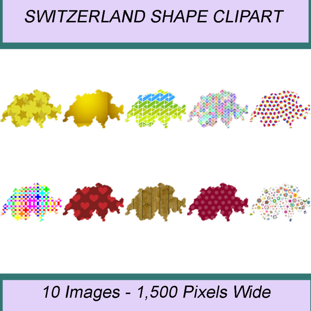 SWITZERLAND SHAPE CLIPART ICONS - MasterBundles