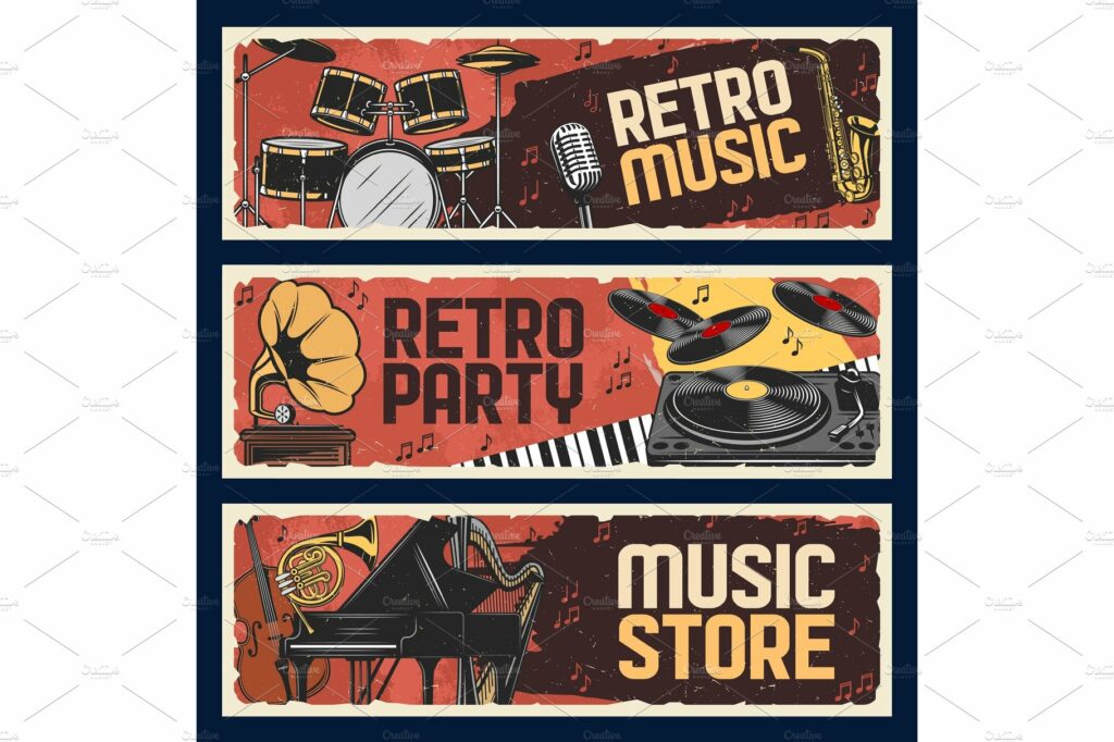 Music store banners – MasterBundles