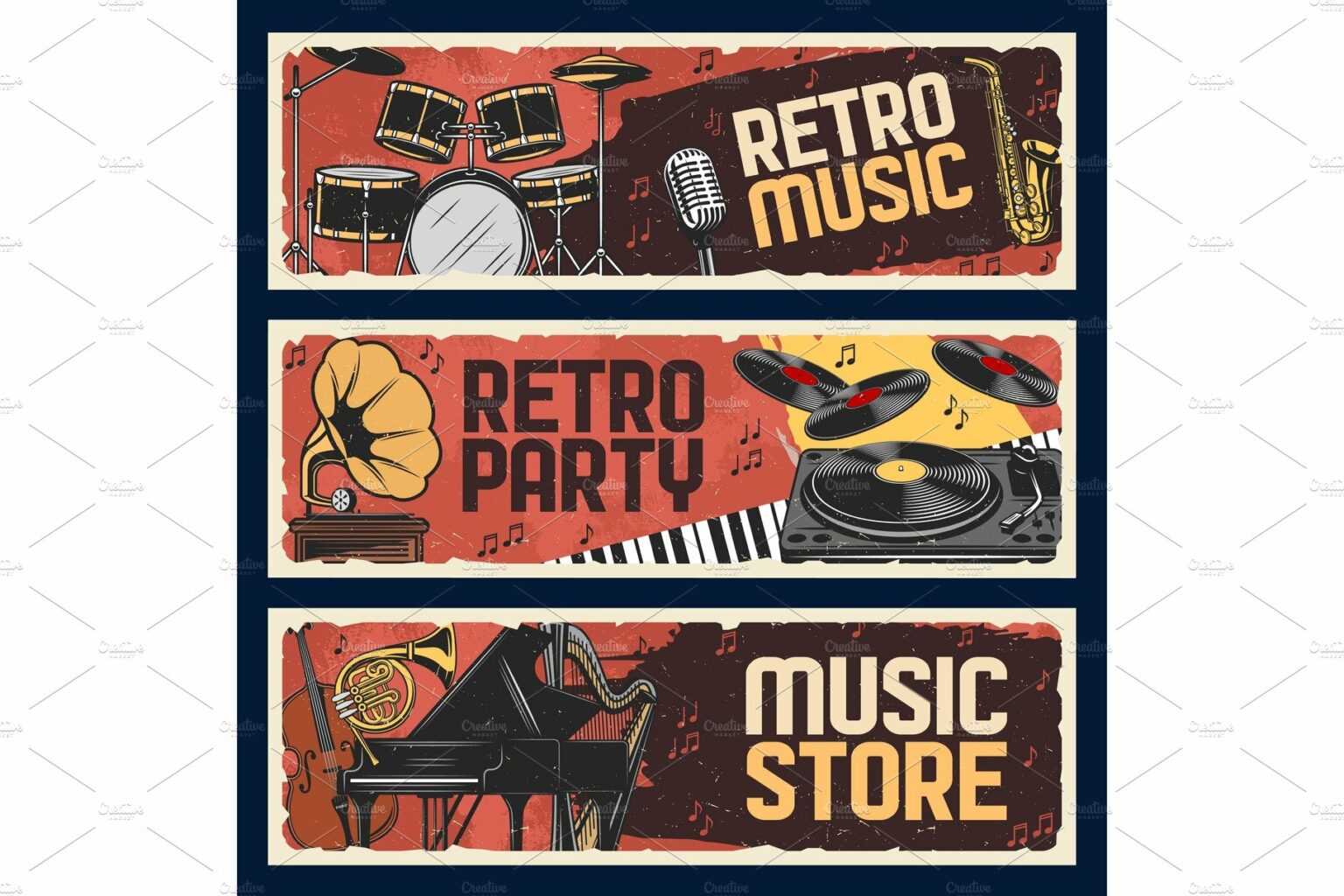 Music store banners – MasterBundles