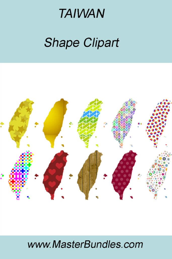 TAIWAN SHAPE CLIPART ICONS - MasterBundles