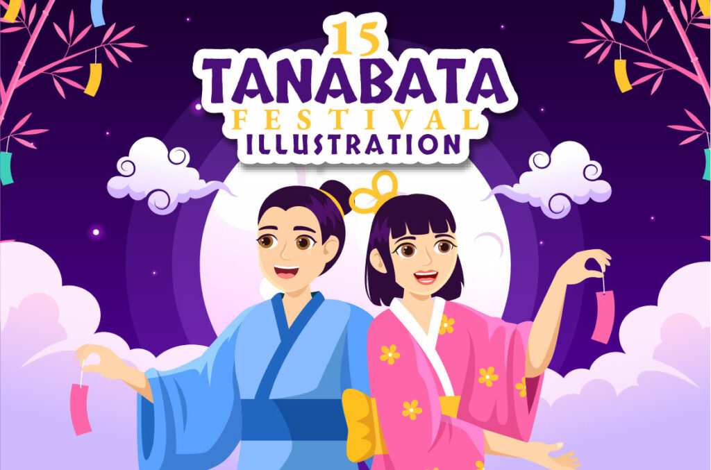 15 Tanabata Festival Vector Illustration - MasterBundles