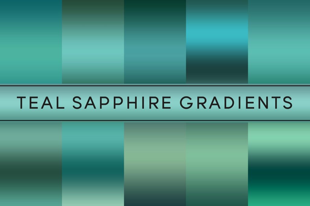 Teal Sapphire Gradients – MasterBundles