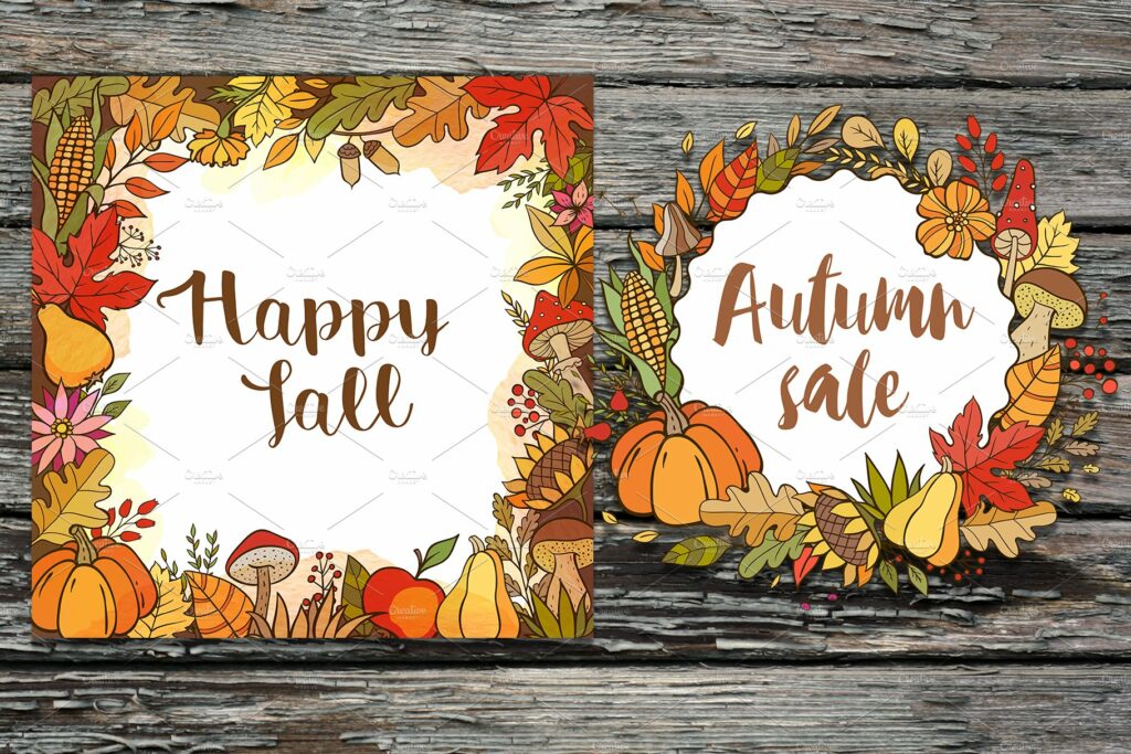 Doodle Autumn Design Kit – MasterBundles