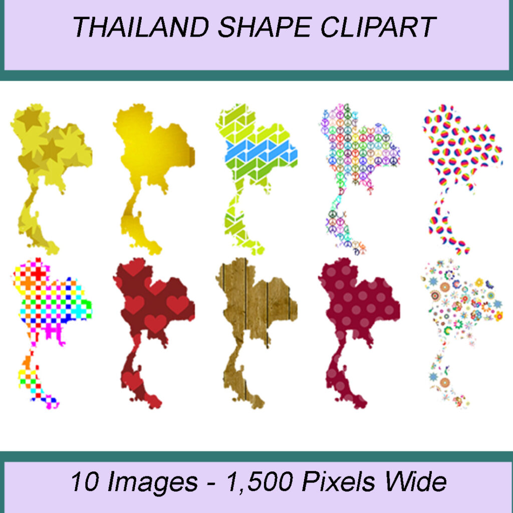 THAILAND SHAPE CLIPART ICONS - MasterBundles