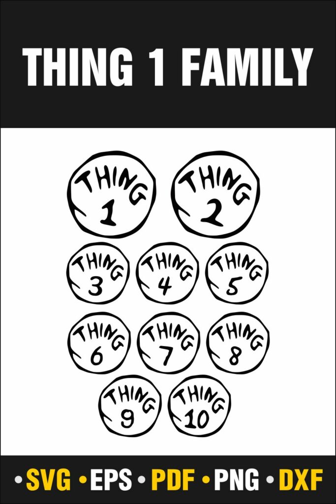 Things 1 & Things 2 Svg, Things 1 Svg, Vector Cut file Cricut ...