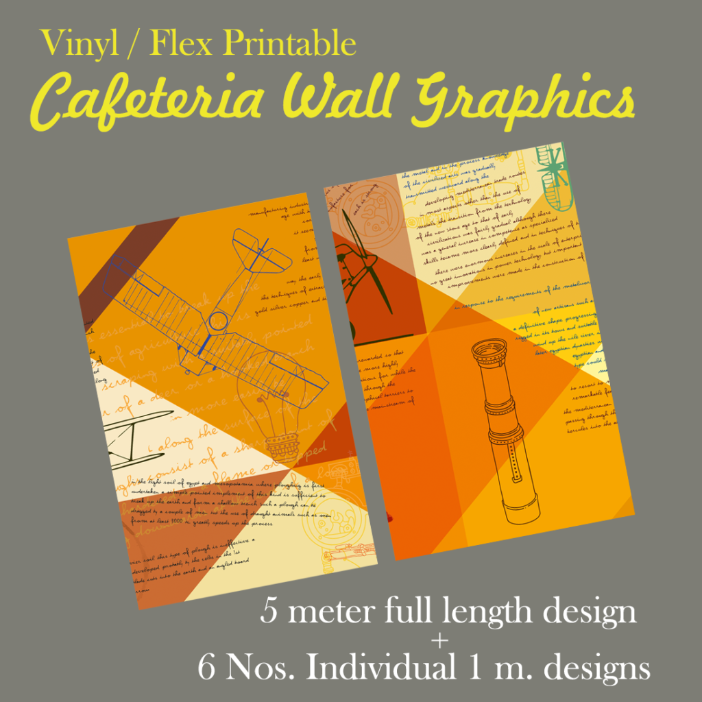 Cafeteria wall graphics - MasterBundles