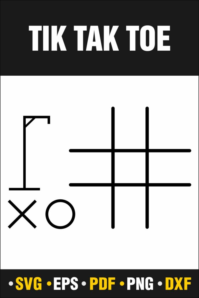 Tik Tak Toe Svg, Tik Tak Toe Frame Svg, Vector Cut file Cricut ...