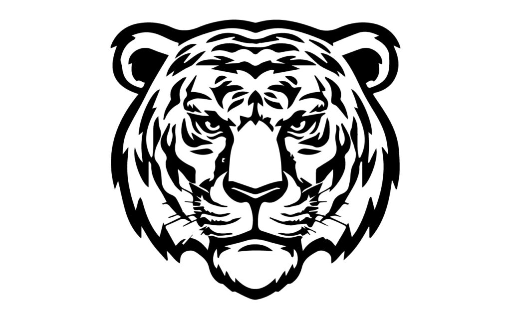 TIGER HEAD VECTOR DESIGN - MasterBundles