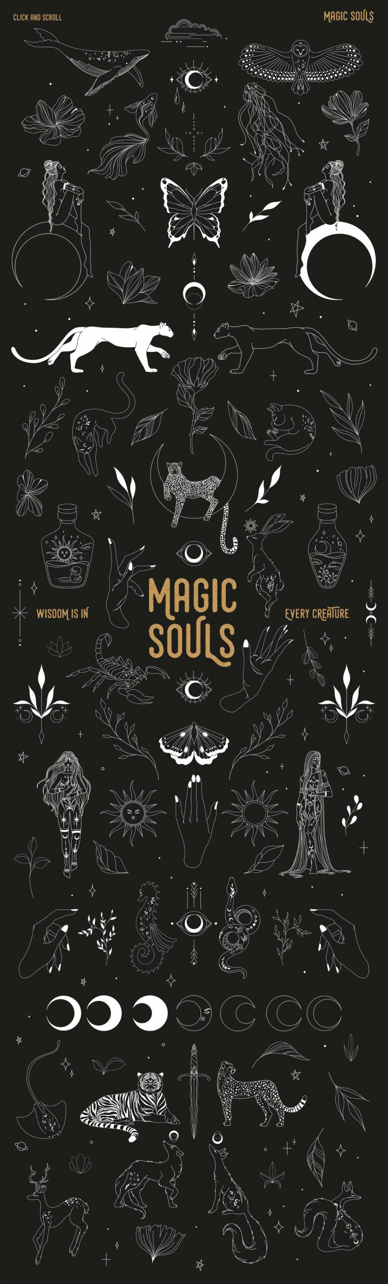 Magic Souls Vector+PNG Illustrations – MasterBundles
