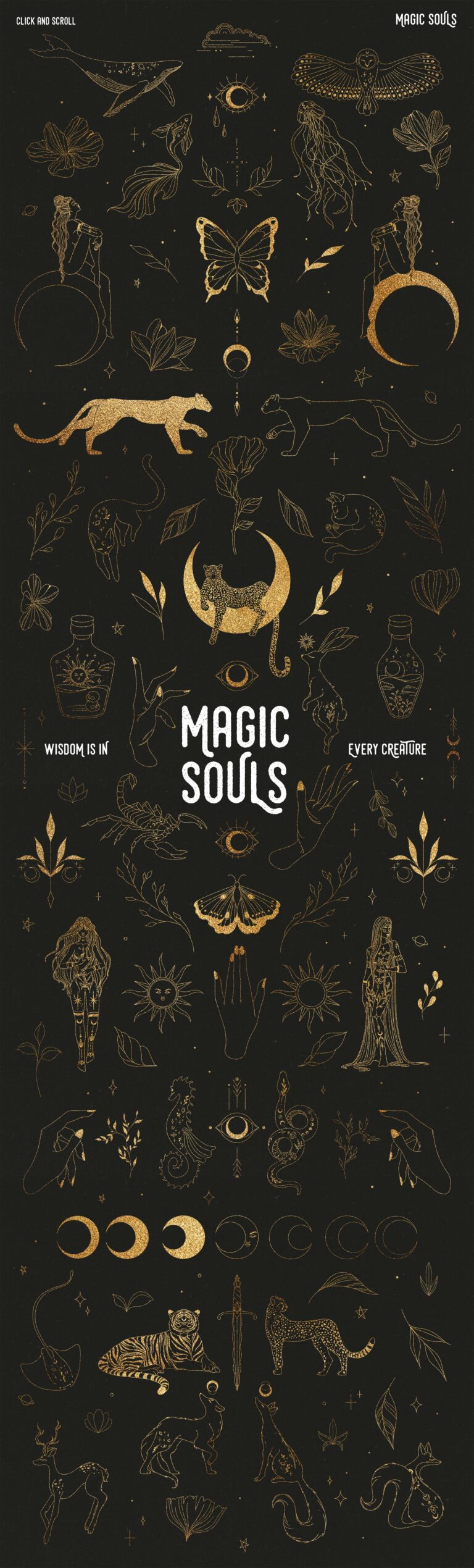 Magic Souls Vector+PNG Illustrations – MasterBundles