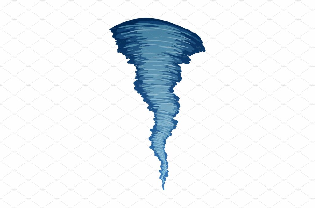 Tornado. Stylized cartoon – MasterBundles