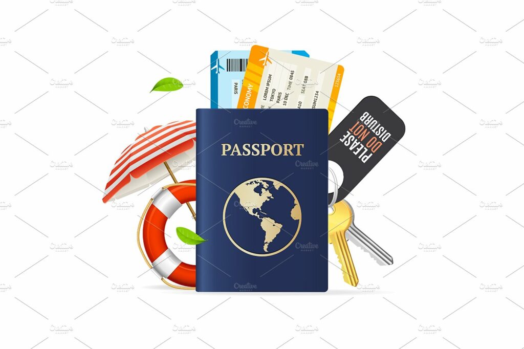 Realistic 3d Detailed Travel Concept – MasterBundles