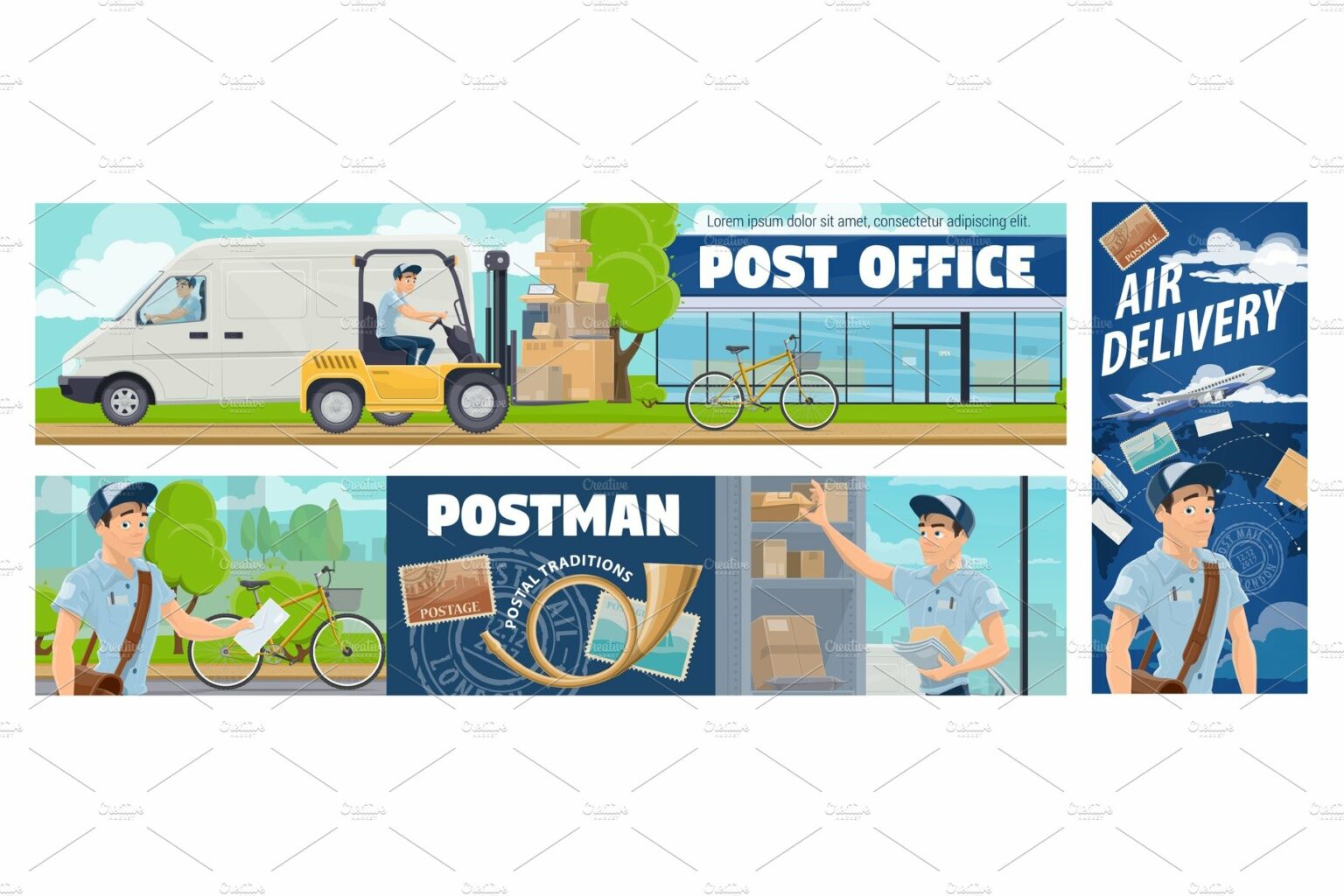 Post office mail delivery – MasterBundles