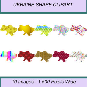 UKRAINE SHAPE CLIPART ICONS - MasterBundles