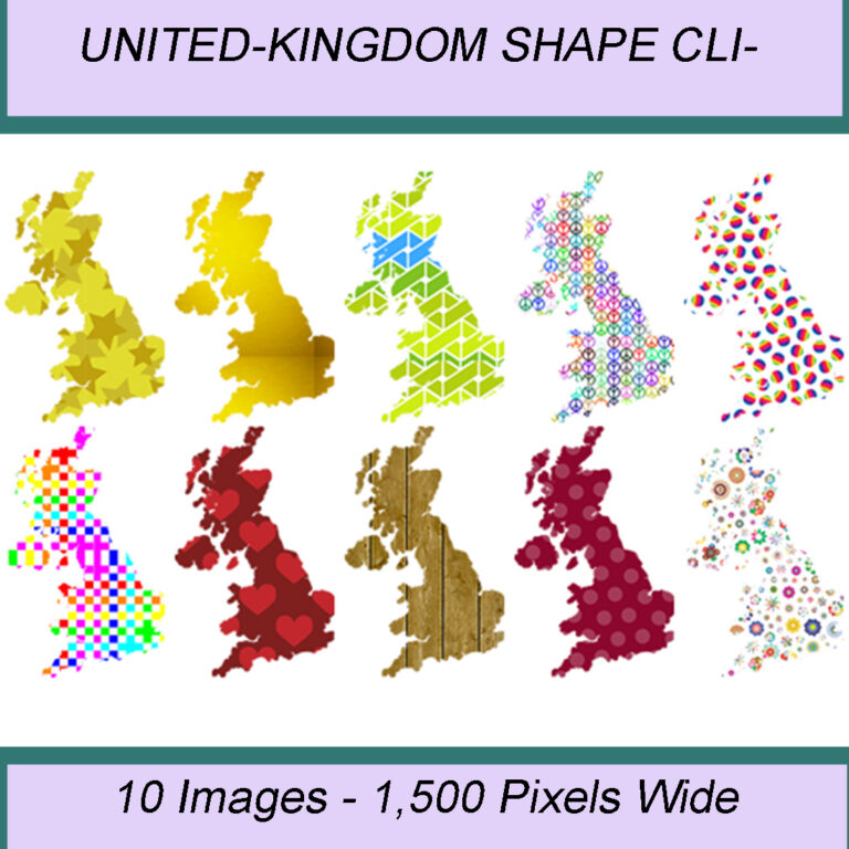 UNITED-KINGDOM SHAPE CLIPART ICONS - MasterBundles