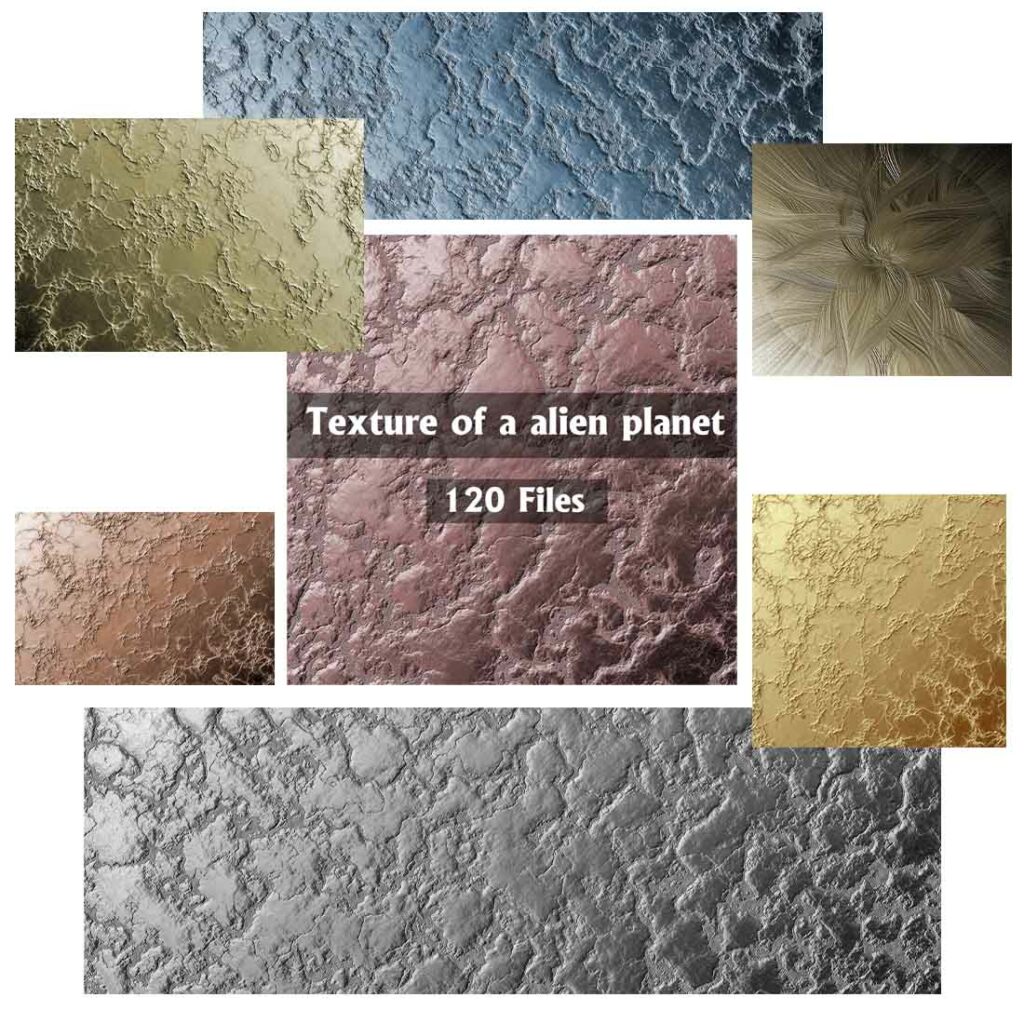 Texture of a alien planet - MasterBundles