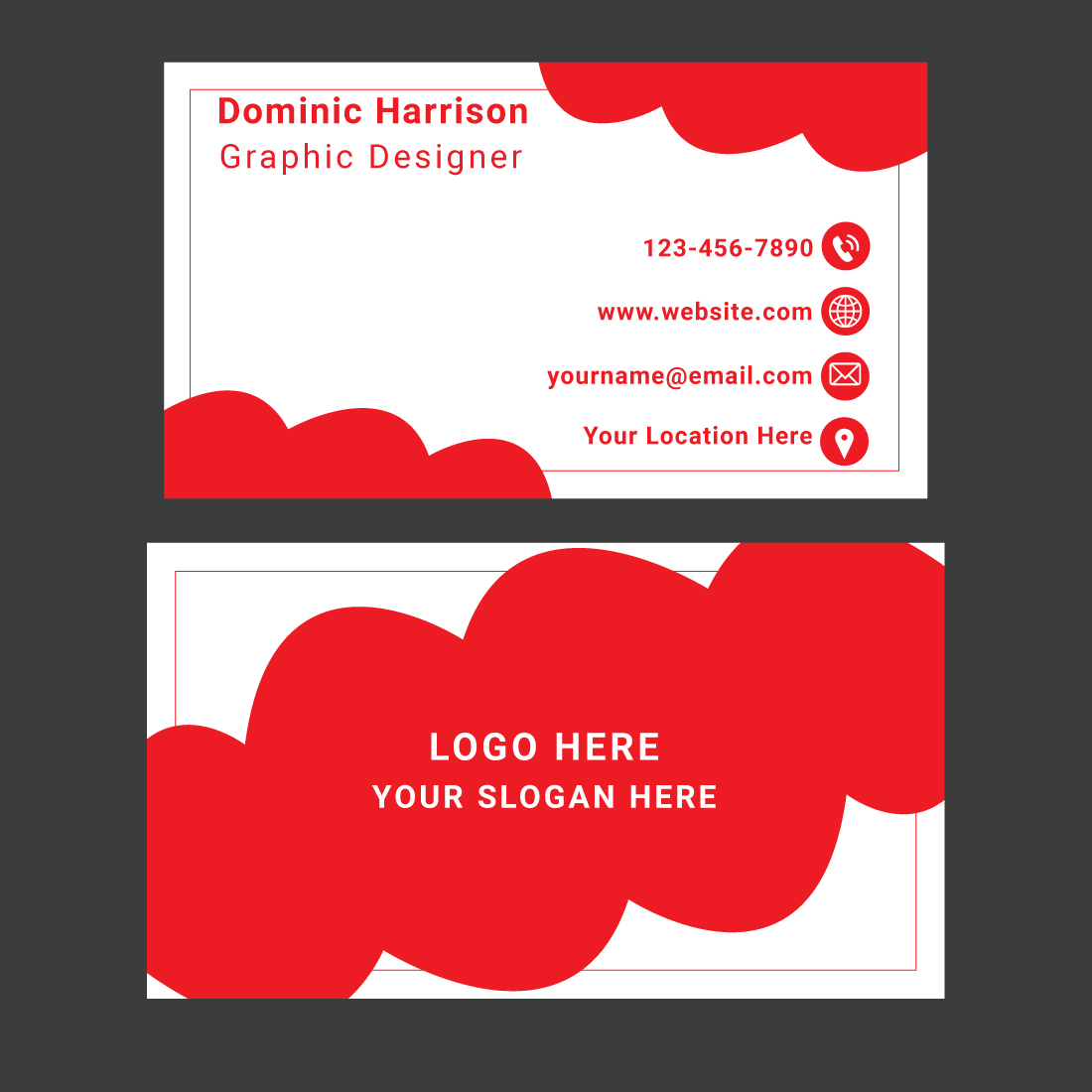 2 Business Card Template MasterBundles