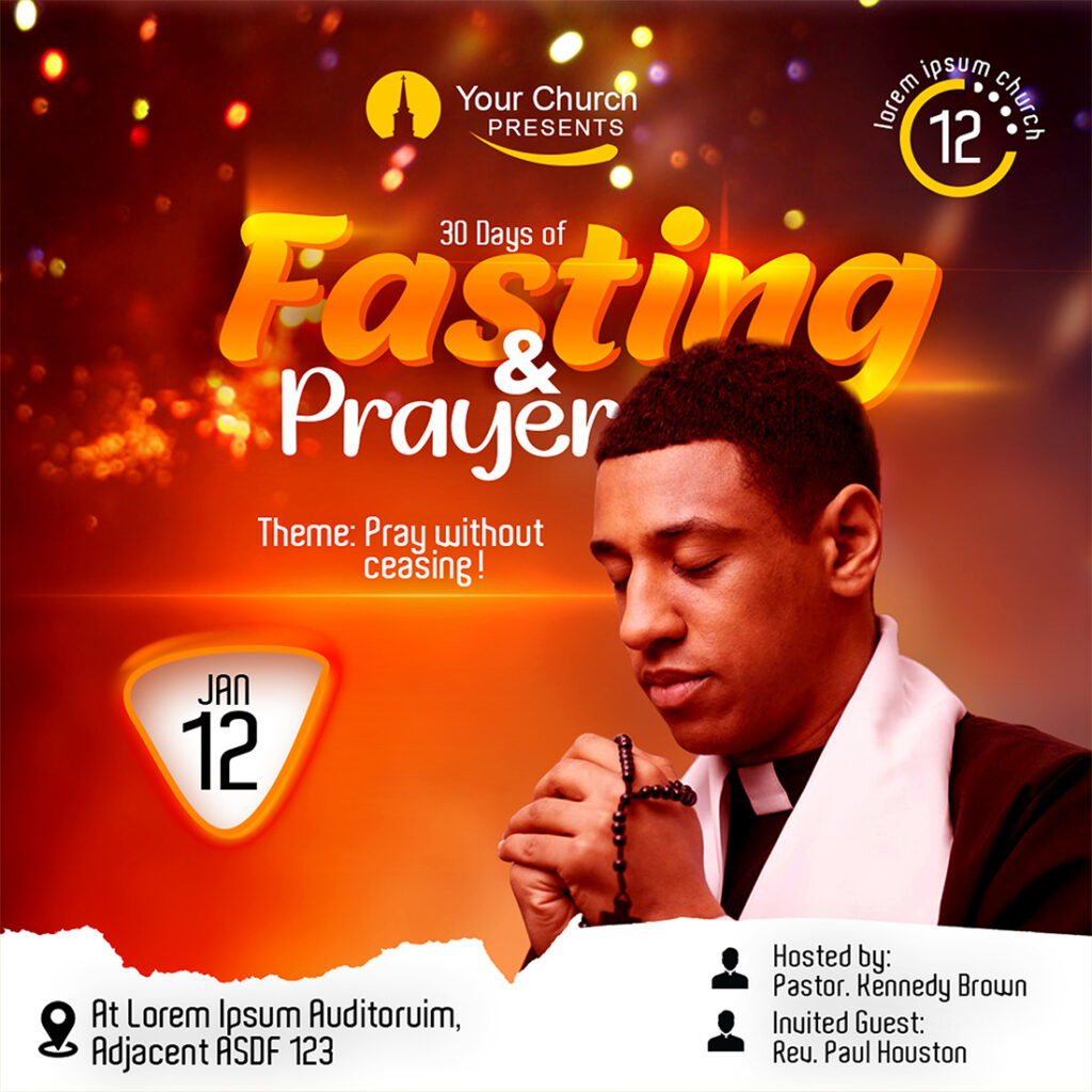 Church Flyer Template PSD - MasterBundles