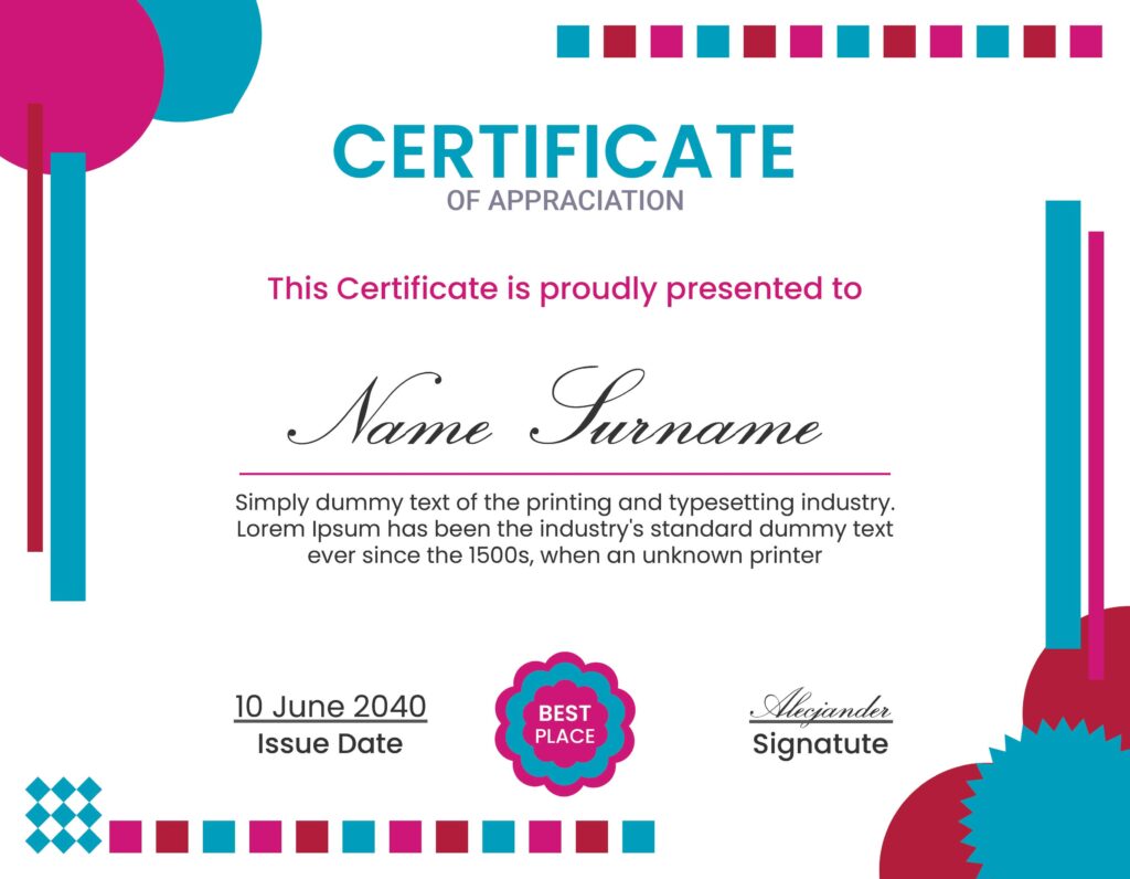 07 BEAUTIFUL CERTIFICATE TEMPLATE BUNDLE ONLY $14 - MasterBundles