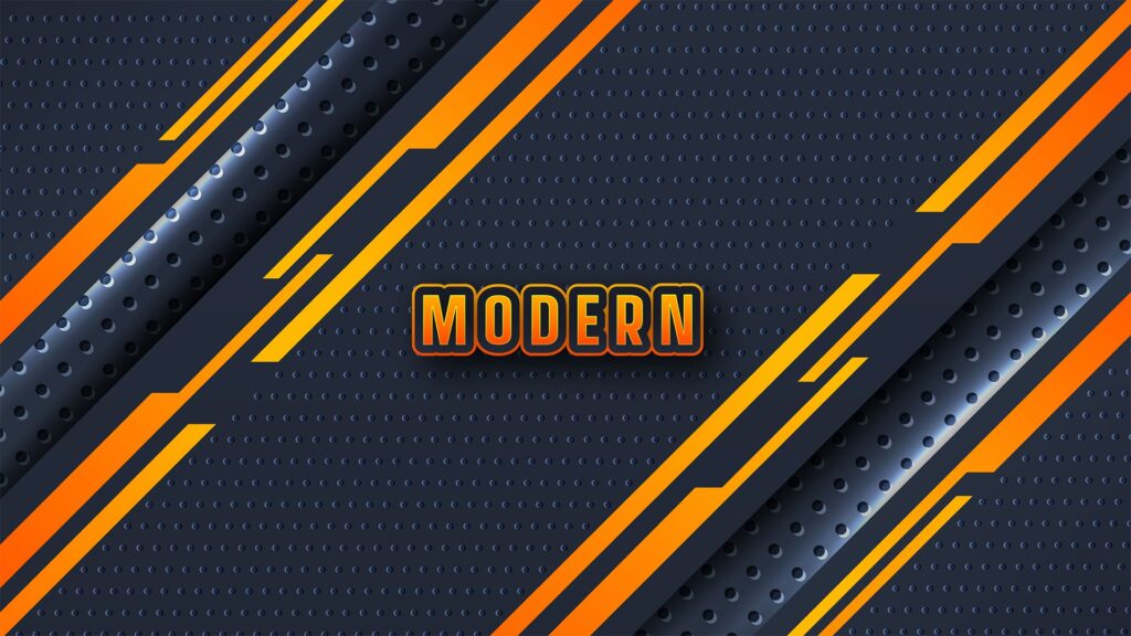 Modern Technology Background Design With Geometric Shapes And Pattern ...