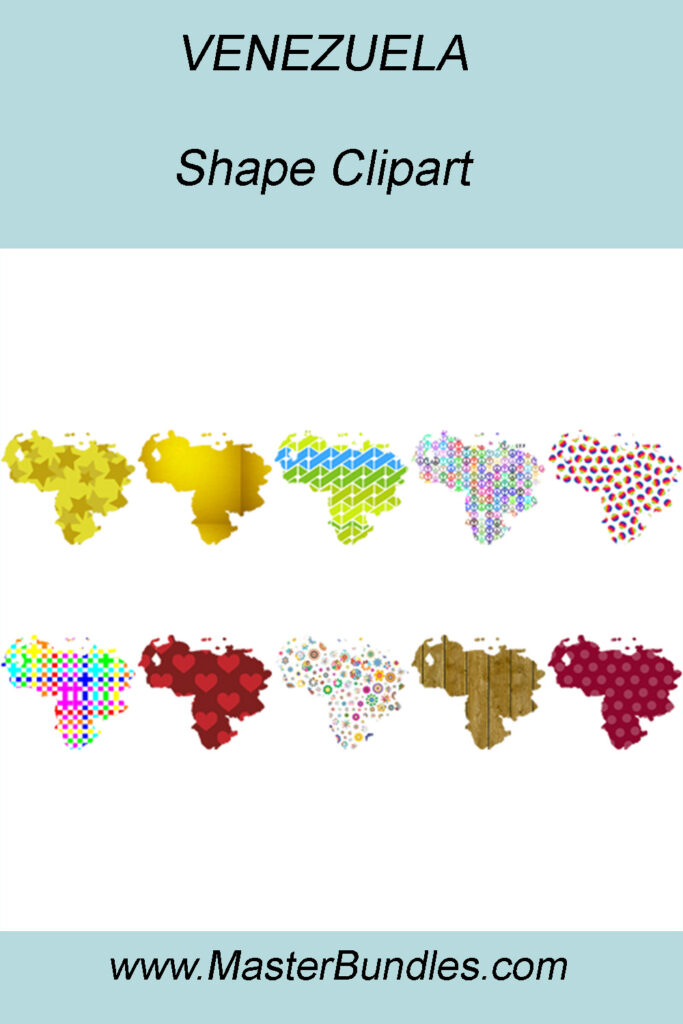 VENEZUELA SHAPE CLIPART ICONS - MasterBundles