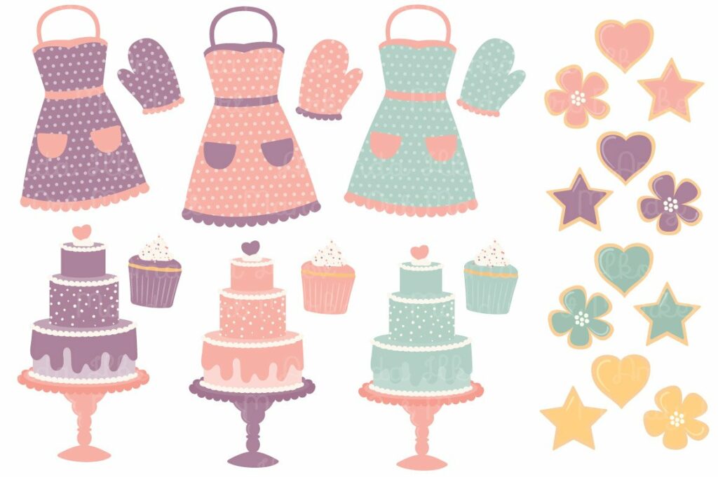Vintage Baking Clipart & Vectors – MasterBundles