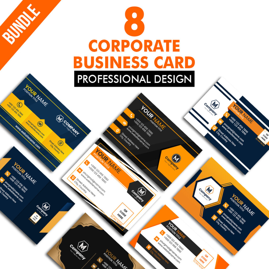 8 Minimal Design Visiting Card Bundle Only $5 - MasterBundles