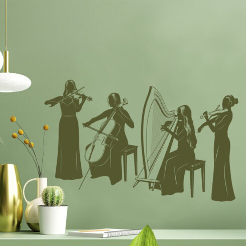 String Quartet Silhouettes SVG - MasterBundles