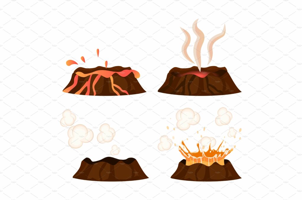 Volcanic Eruption Stages – MasterBundles