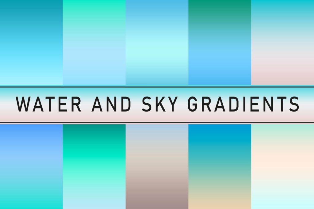 Water And Sky Gradients – MasterBundles
