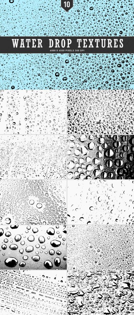 Water Drop Textures – MasterBundles