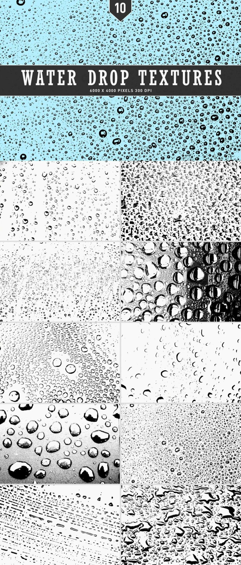 Water Drop Textures – MasterBundles