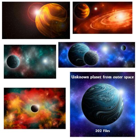 Unknown planet from outer space - MasterBundles