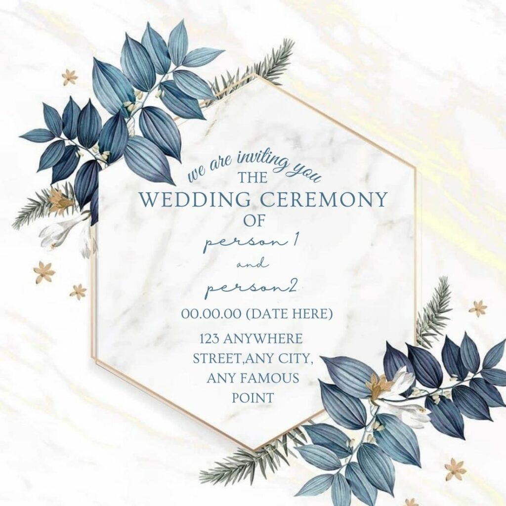 MULTIPURPOSE CEREMONY INVITATION CARD.