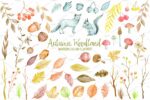 Watercolor Clipart Autumn Woodland – MasterBundles