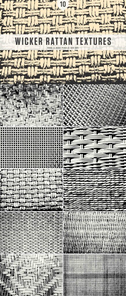 Wicker Rattan Textures – MasterBundles