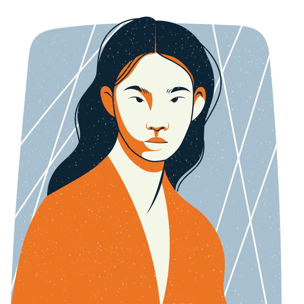 A series of female portraits in a minimalist style - MasterBundles
