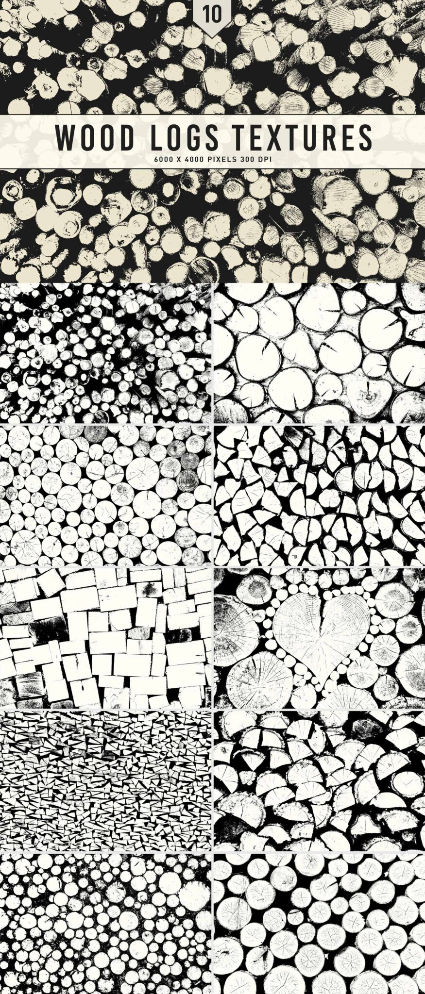 Wood Logs Textures – MasterBundles