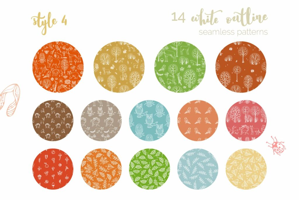 Autumn Woodland Seamless Patterns – MasterBundles