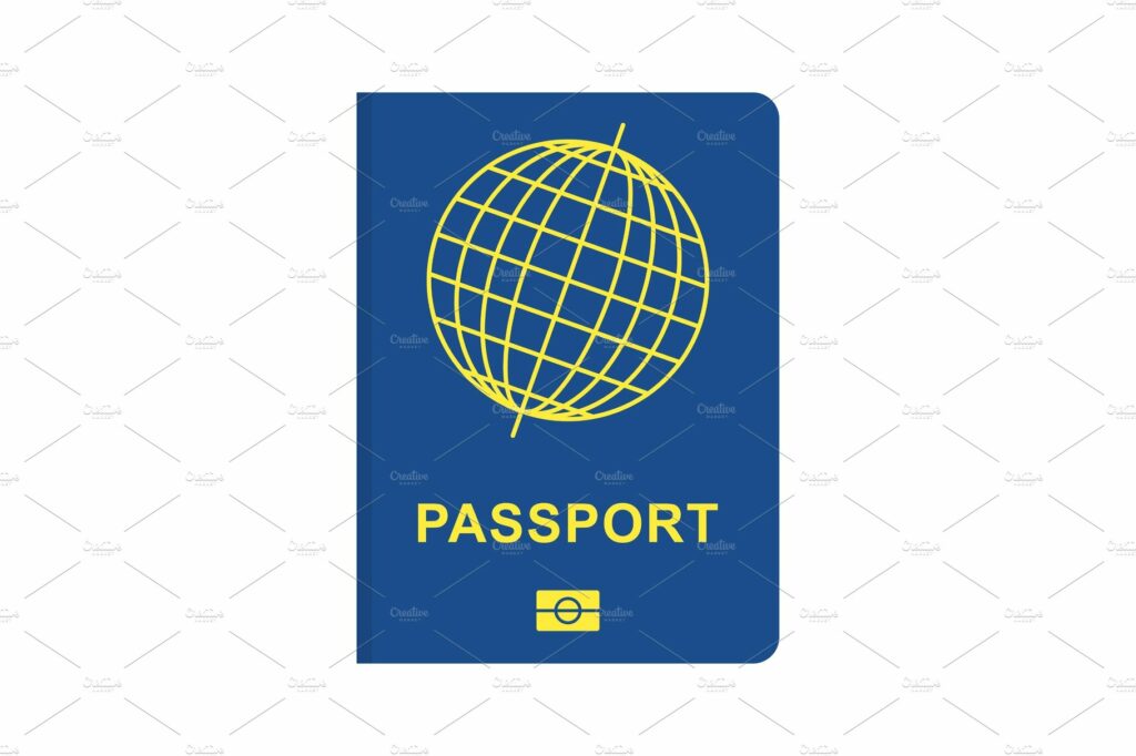 passport blue flat – MasterBundles