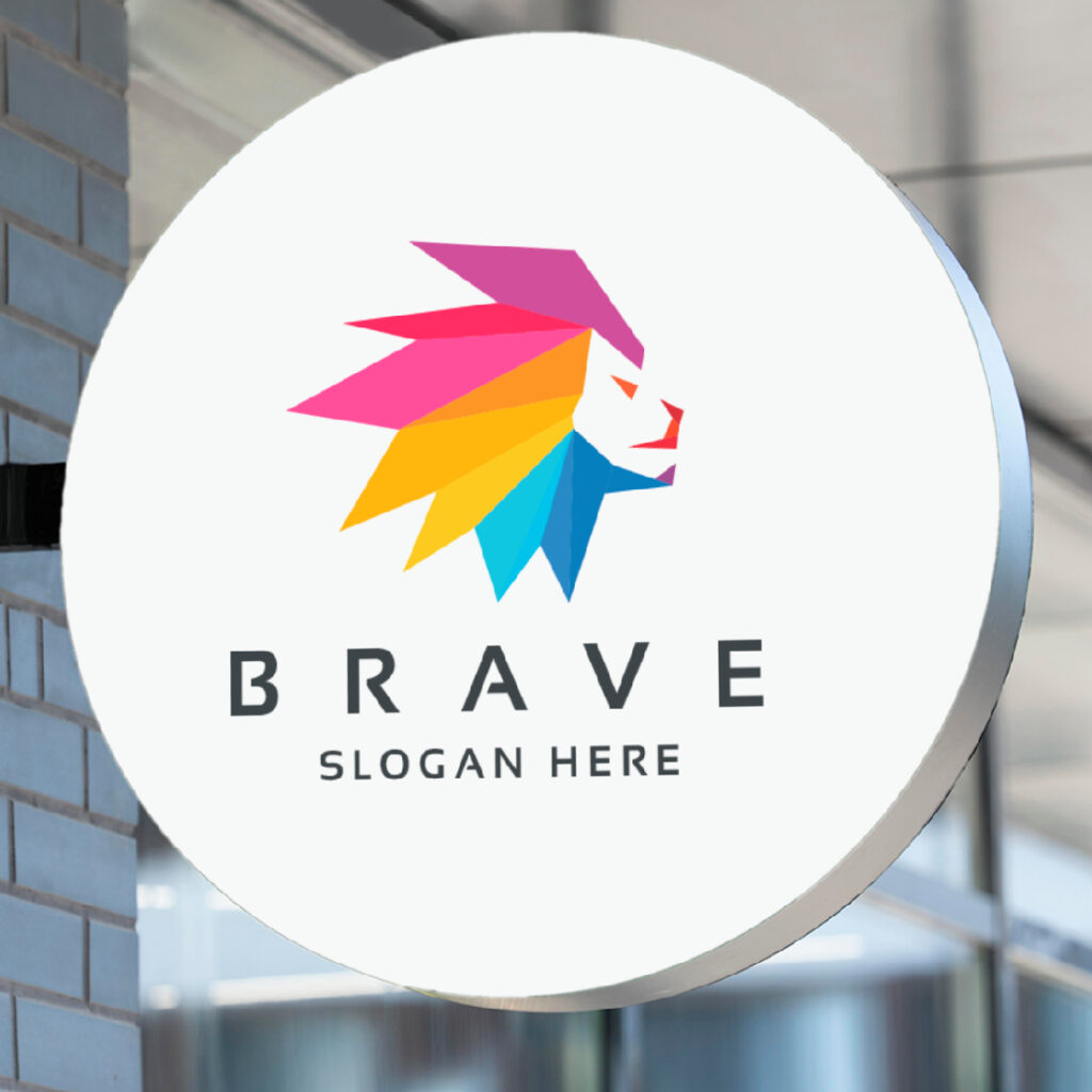 Brave Lion Logo - MasterBundles