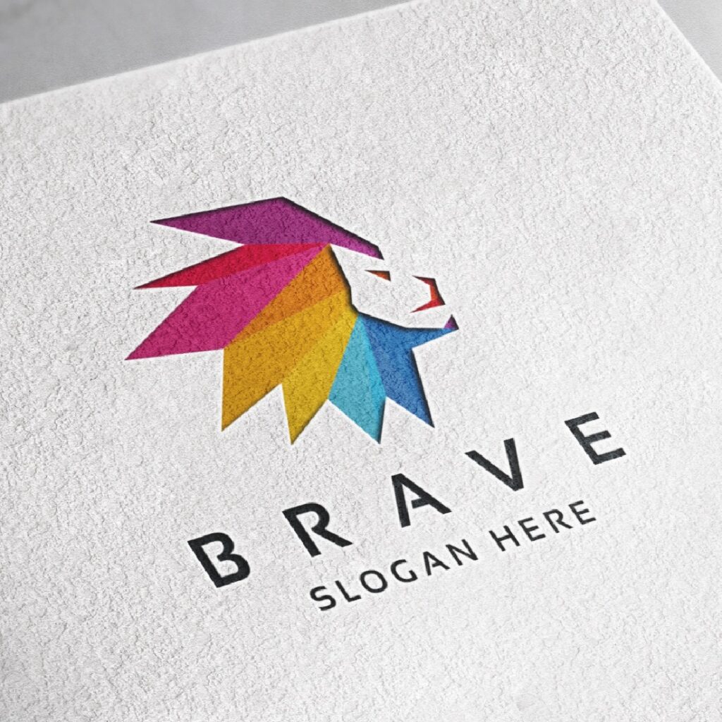 Brave Lion Logo - MasterBundles