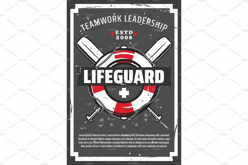 Lifeguard lifebuoy, marine ropes – MasterBundles