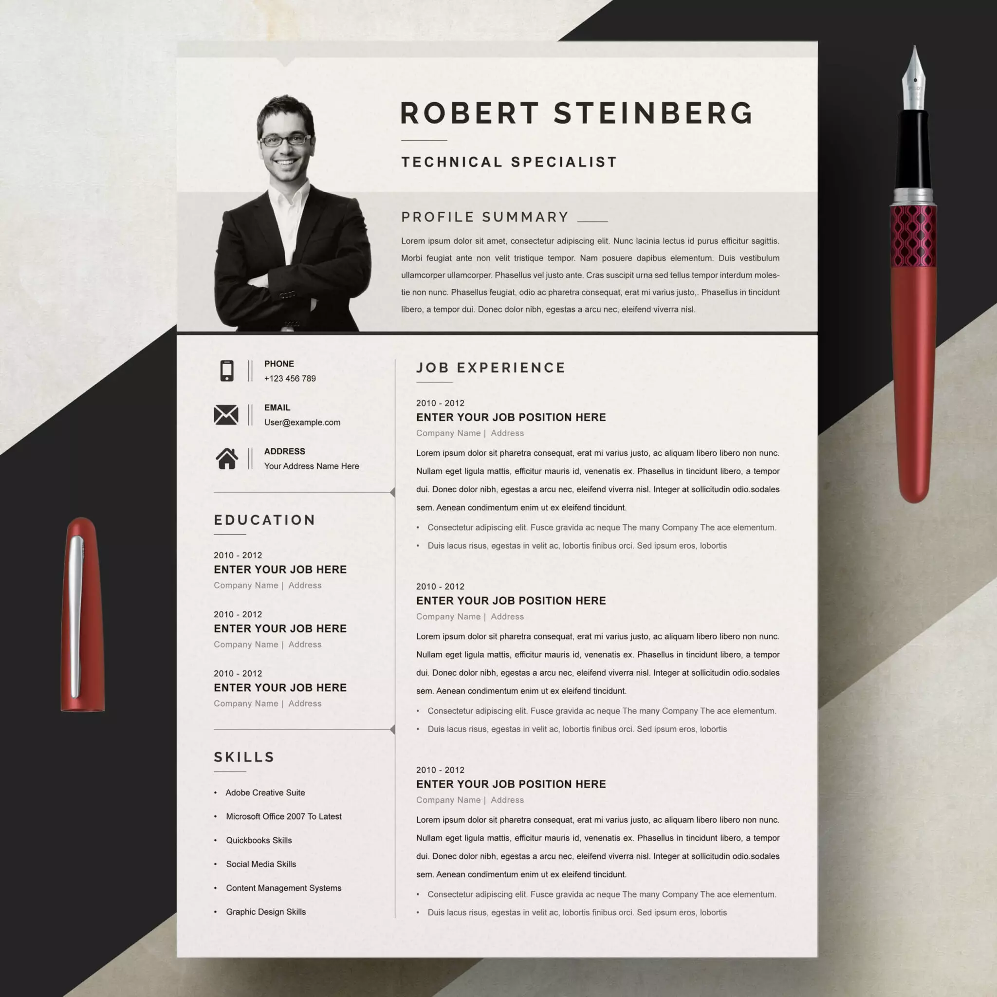 Technical Specialist Resume Template Design | Modern Resume & CV ...