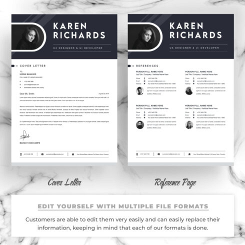 Professional and Clean Resume Template | Resume Word Template ...