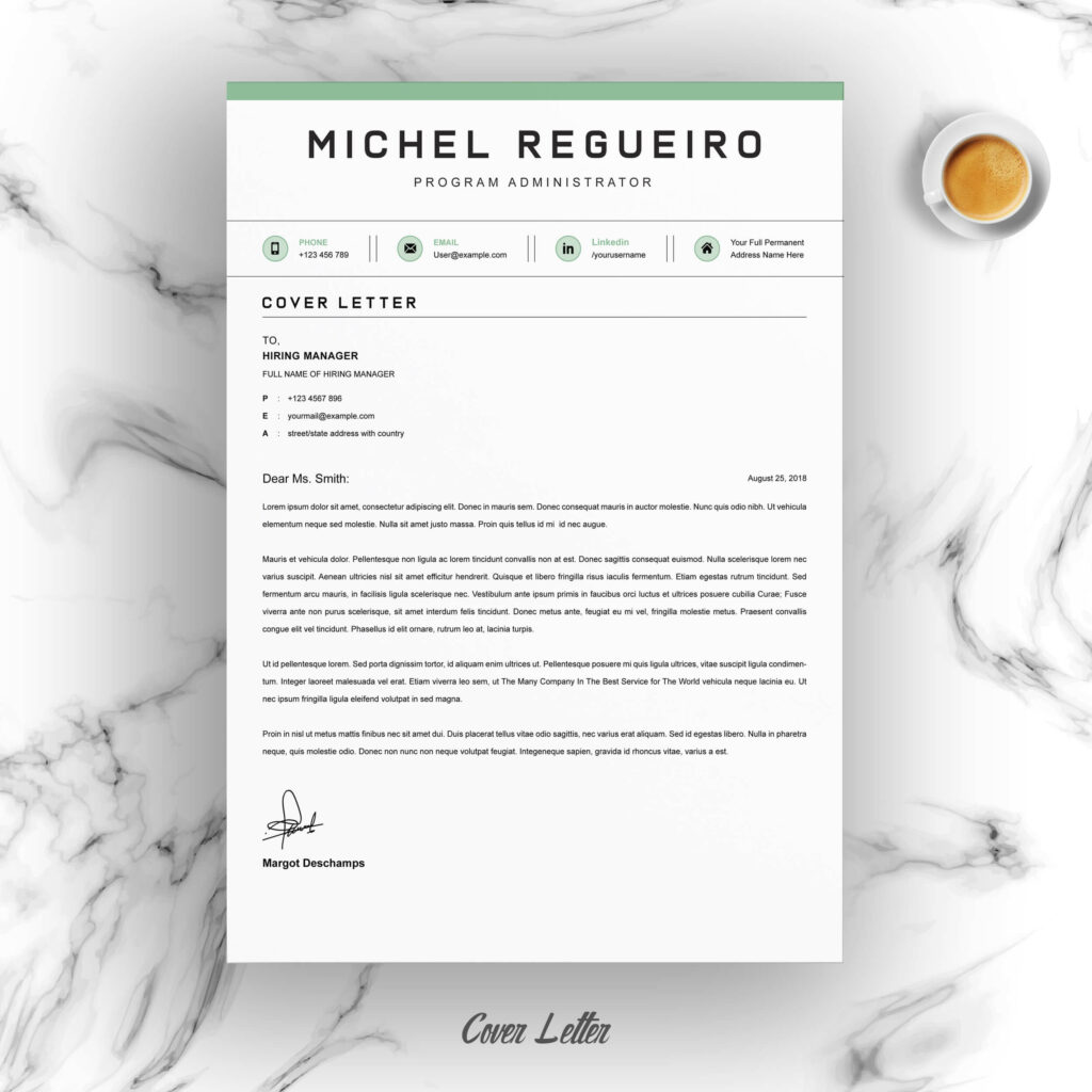 Program Administrator Resume Template | Modern Word Resume Template ...