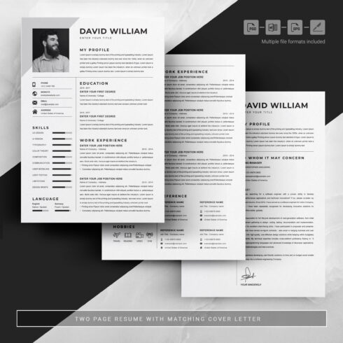 Professional Resume Template for Web designers | CV Template Design ...
