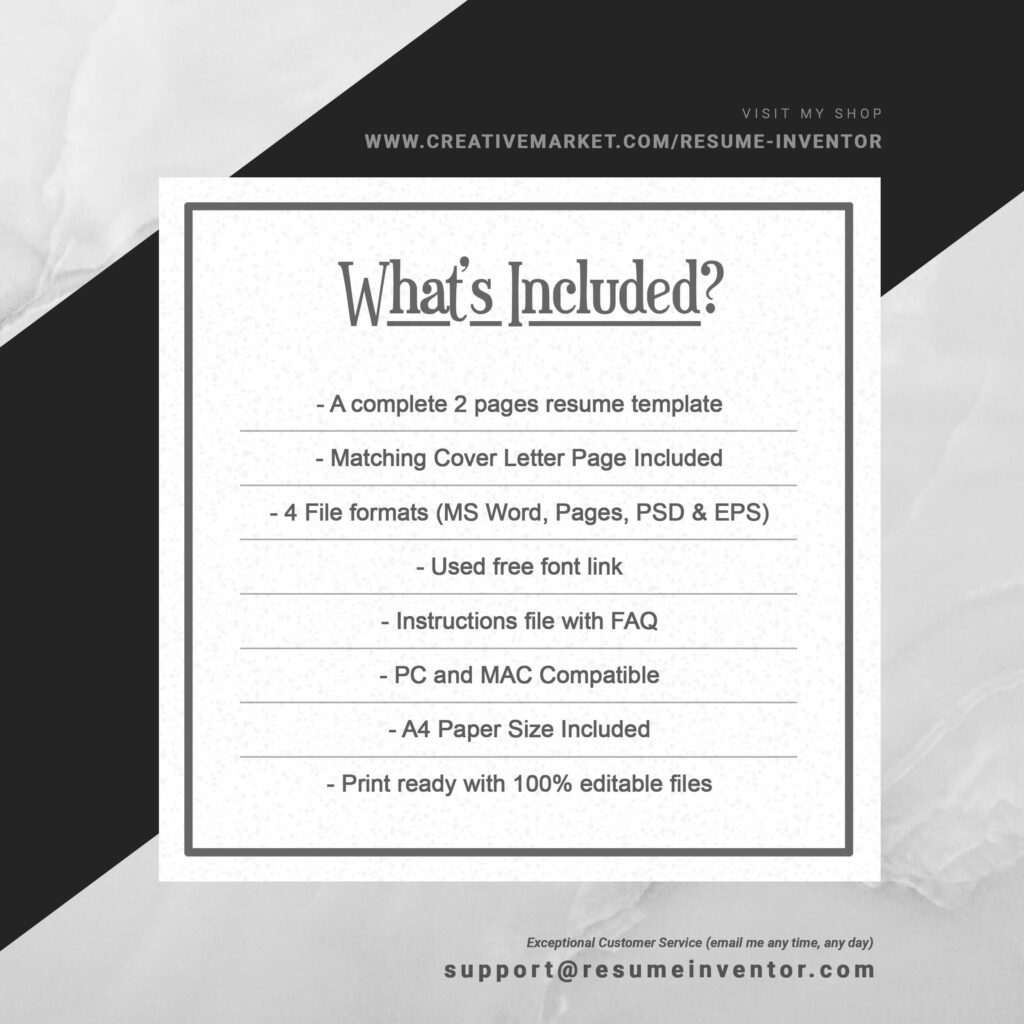 Professional Resume Template for Web designers | CV Template Design ...